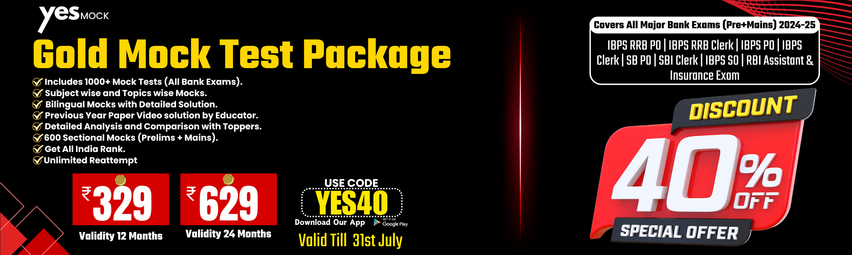 Yesmock Online Mock Test Series