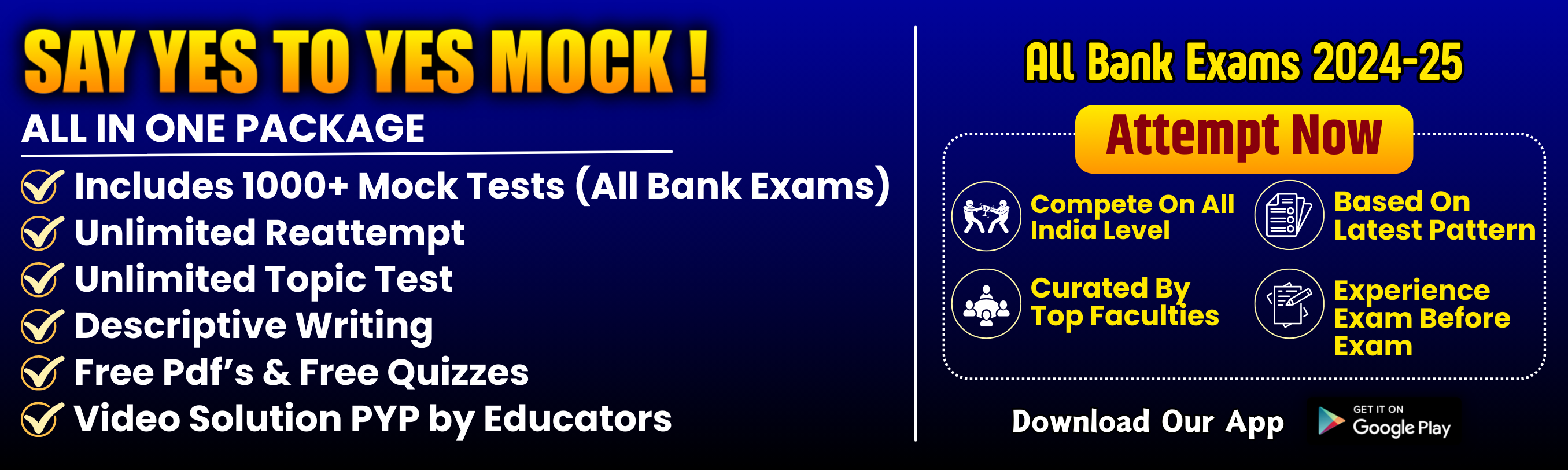 Yesmock Online Mock Test Series